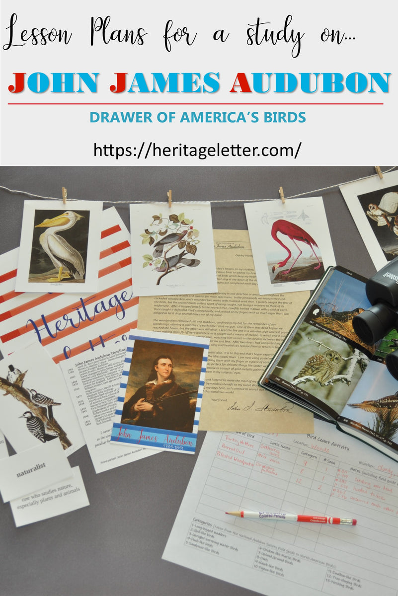 John James Audubon Lesson Plans – Heritage Letter