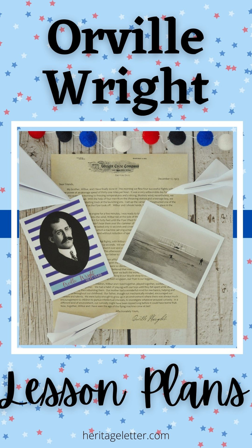 Lesson Plans – Heritage Letter