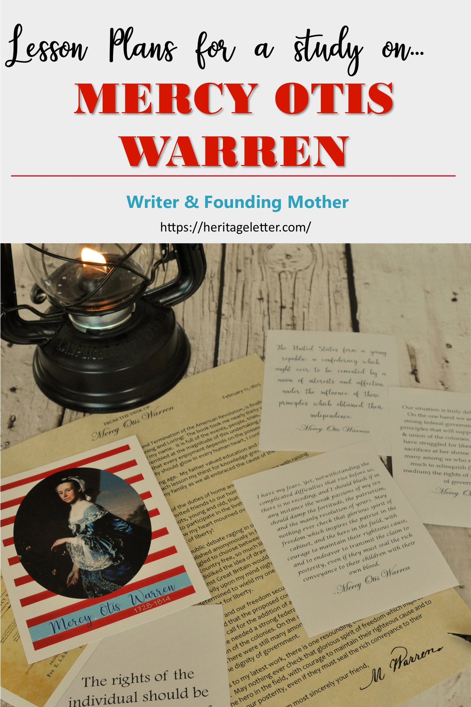 Lesson Plans – Heritage Letter