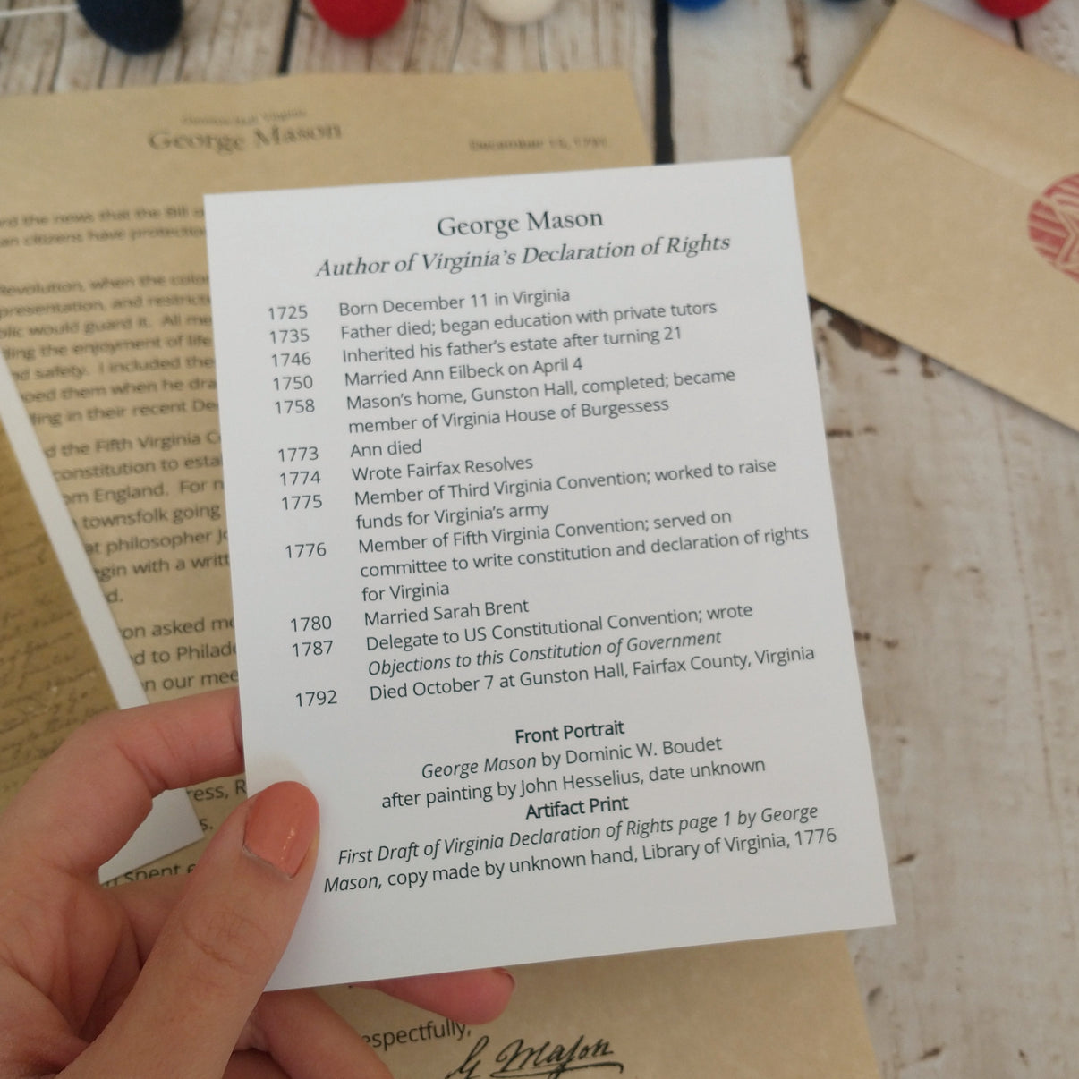 George Mason Letter: Digital Download – Heritage Letter