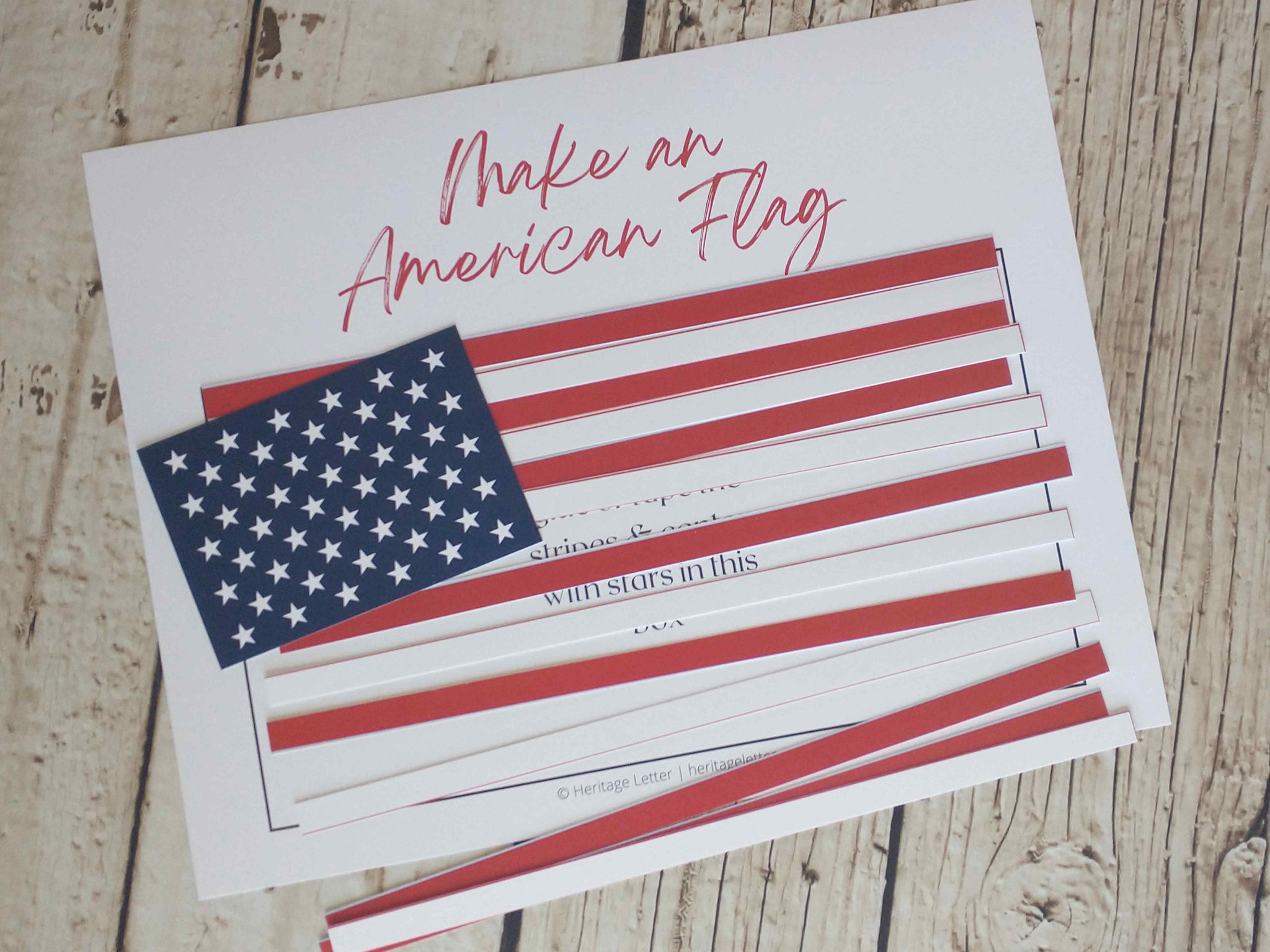 American Flag Unit Study – Heritage Letter