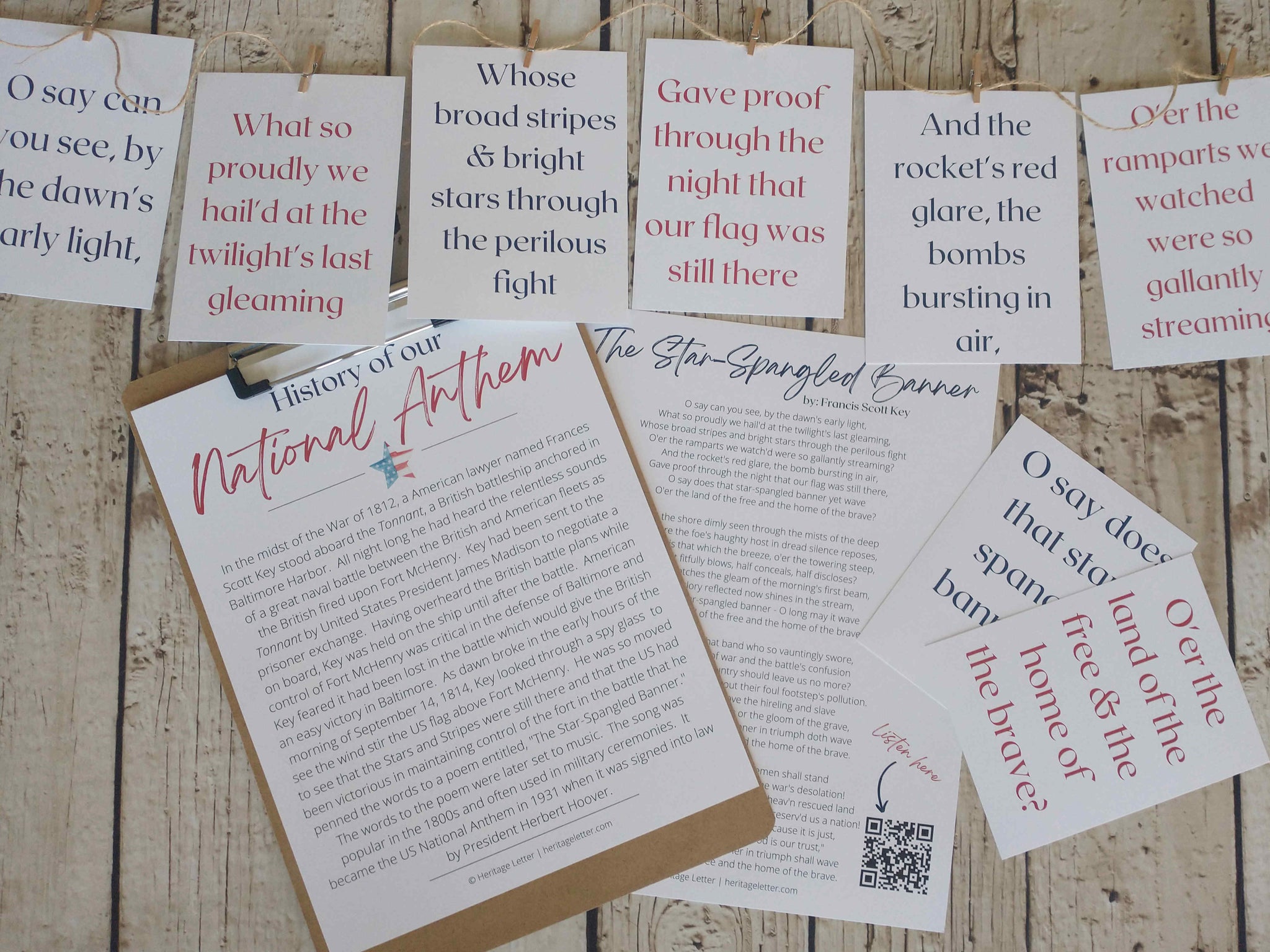 American Flag Unit Study – Heritage Letter