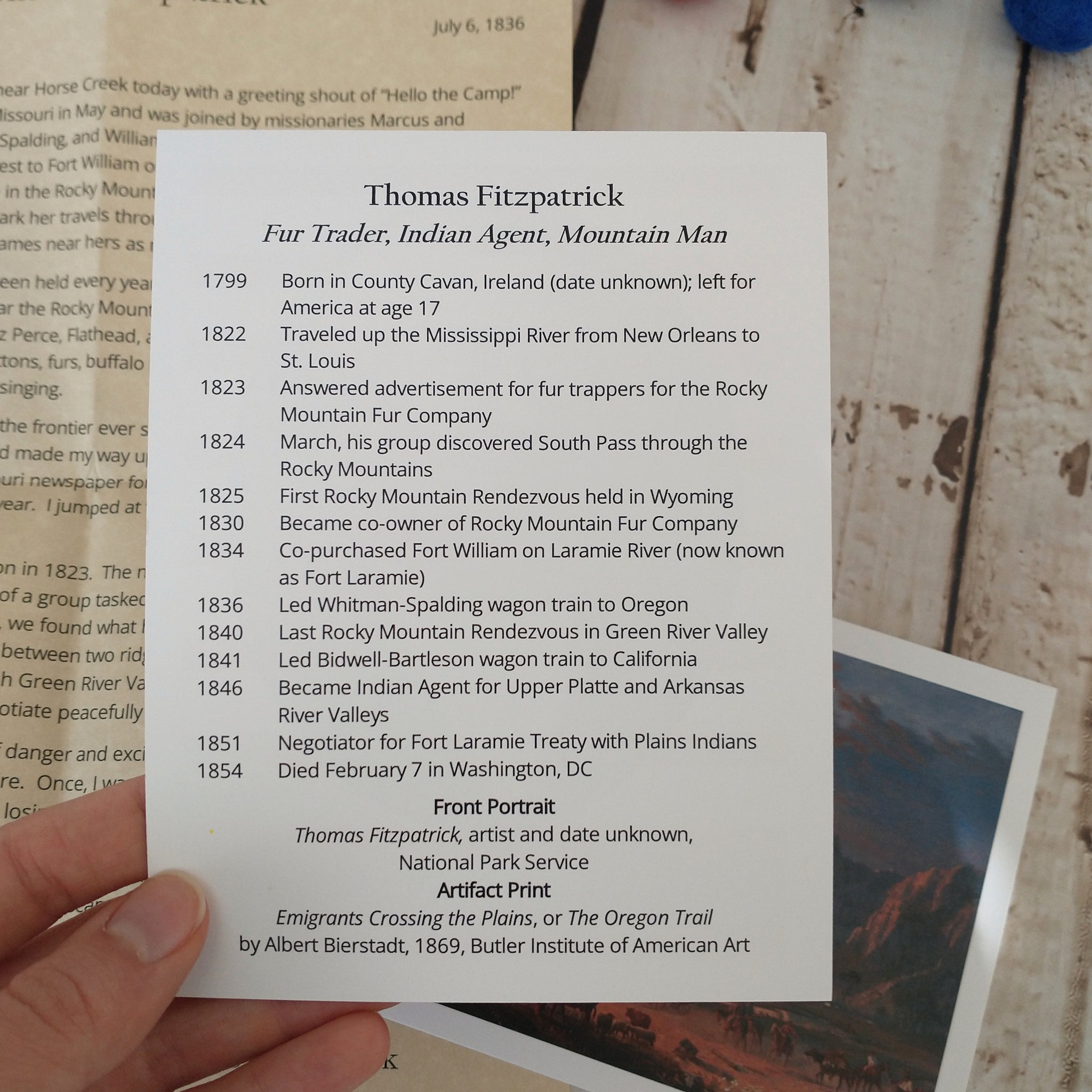 Thomas Fitzpatrick Letter – Heritage Letter