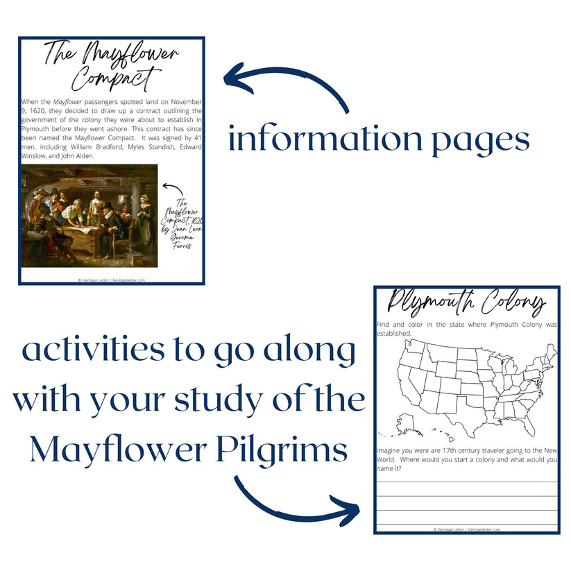 The Mayflower Pilgrims Unit Study – Heritage Letter