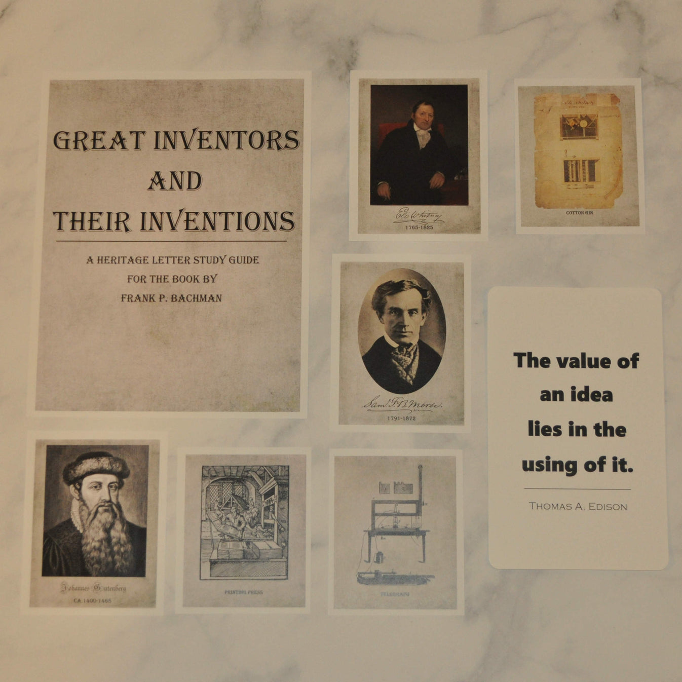 Great Inventors and Their Inventions Study Guide – Heritage Letter